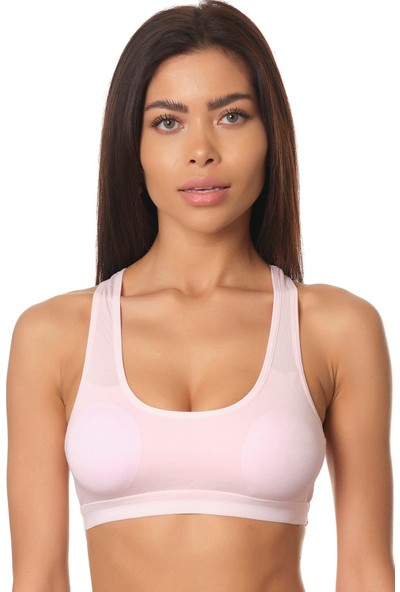 Doce Cravo Penye Pedli Kalın Askılı Sporcu Bustiyer 21601817 Pembe