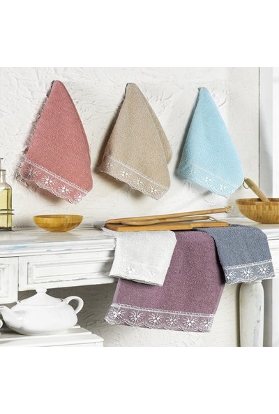 Kardelen Nisa 6'lı Mutfak Havlusu | Kurulama Bezi El Havlusu 30 x 50 cm