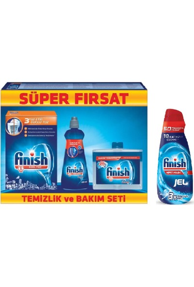 Fınısh Tuz 550 Gr+Makıne Temızleyıcı+Parlatıcı 400 Gr+Fınısh Jel 1000 ml Fınısh Tuz 550 Gr+Makıne Temızleyıcı+Parlatıcı 400 Gr+Fınısh Jel 1000 ml