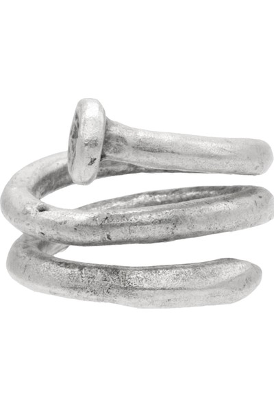 Labalaba Erkek Antik Gümüş Kaplama Ayarlanabilir Çivi Yüzük Labalaba Erkek Antik Gümüş Kaplama Ayarlanabilir Çivi Yüzük