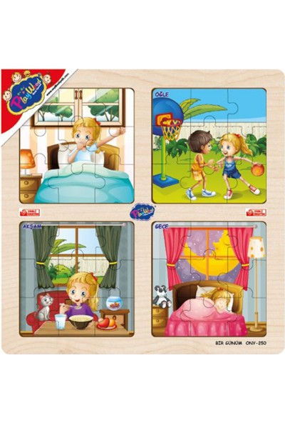 Playwood Ahşap Eğitici 4'lü Puzzle Playwood Ahşap Eğitici 4'lü Puzzle