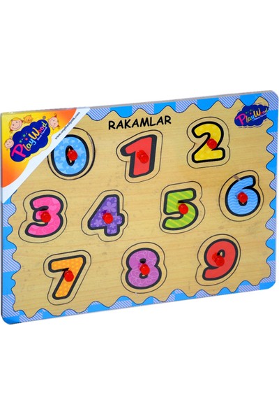 Playwood Ahşap Tutmalı Rakamlar Puzzle Playwood Ahşap Tutmalı Rakamlar Puzzle