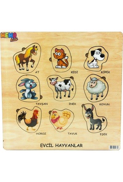 Asya Memo Kids Eğitici Ahşap Puzzle