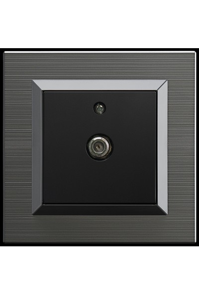 Ovivo Quantum Manyetik Gri Uydu F Konnektör Çerçeveli