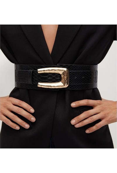 Uçarı Trendler Thıck Model Kalın Gold Toka Detaylı Kemer Uçarı Trendler Thıck Model Kalın Gold Toka Detaylı Kemer