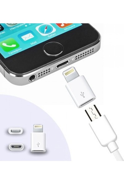 Sadan Apple iPhone / iPad Micro USB Dönüştürücü Adaptör Otg Aparat