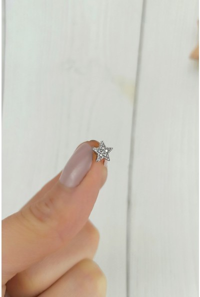 ÇLK Accessories 316 L Cerrahi Çelik Taşlı Yıldız Figür Piercing TRPIERCING051 P32003 ÇLK Accessories 316 L Cerrahi Çelik Taşlı Yıldız Figür Piercing TRPIERCING051 P32003