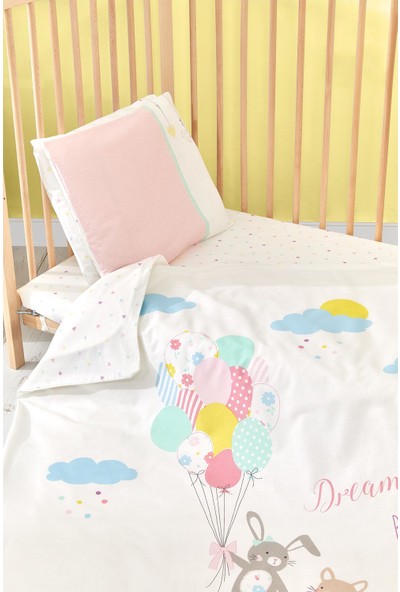 Bross Ayı Tavşan Desenli Bebek Nevresim Takımı