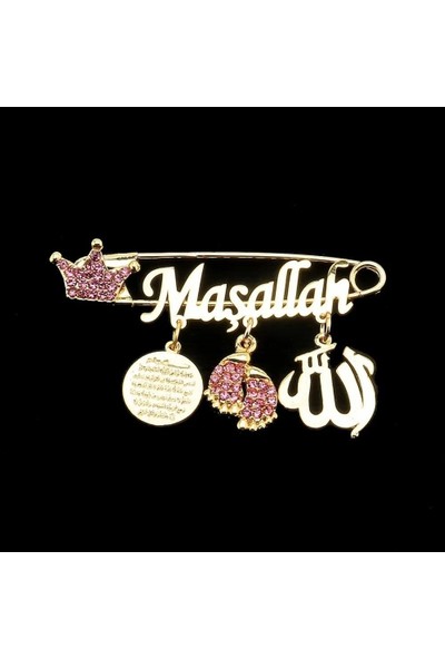 Sahi Aksesuar Maşallah Yazılı Bebek Yaka Iğnesi 31