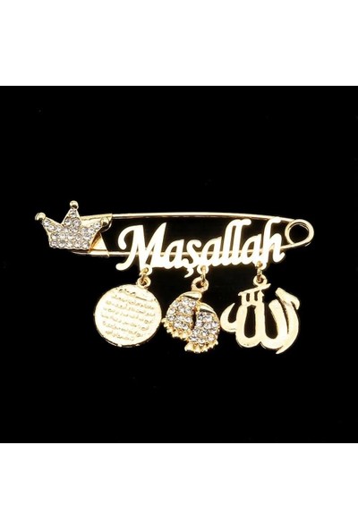 Sahi Aksesuar Maşallah Yazılı Bebek Yaka Iğnesi 37 Sahi Aksesuar Maşallah Yazılı Bebek Yaka Iğnesi 37