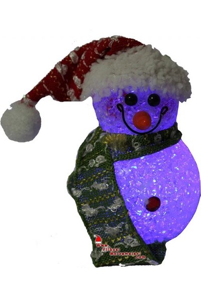 Pandoli Küçük Boy Işıklı Kardan Adam Figürlü Yılbaşı Dekor Süs 11 cm Pandoli Küçük Boy Işıklı Kardan Adam Figürlü Yılbaşı Dekor Süs 11 cm