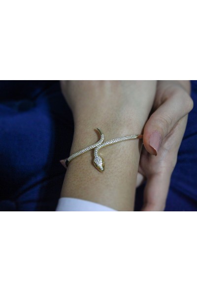 Elle Kuyumculuk Sürüngen Yılan Bileklik