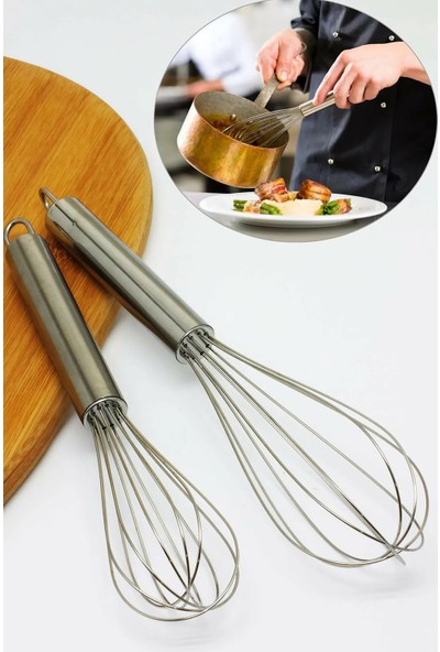 Pazarika Paslanmaz 2li *21+25 cm Çırpıcı