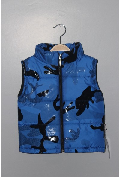 Boni Dolce Destino Kamuflaj Baskılı Içi Polarlı Su Geçirmez Şişme Yelek