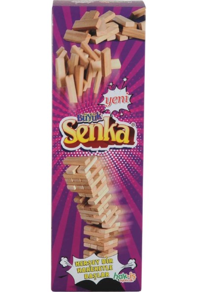 Hak İş Oyuncak Büyük Boy Senka 57 Parça Ahşap Denge Oyunu