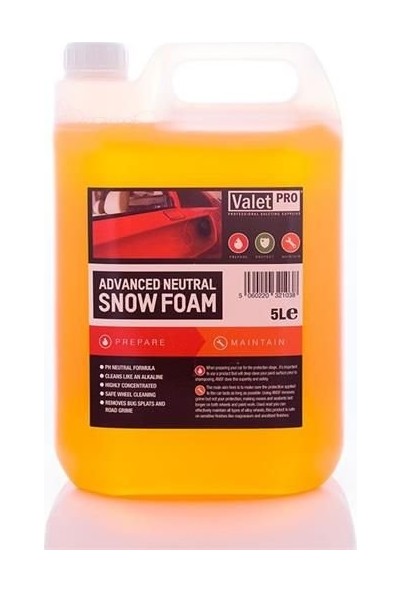 Valet Pro Advanced Neutral Snow Foam Yoğun ve Güvenlli Köpük 5lt Valet Pro Advanced Neutral Snow Foam Yoğun ve Güvenlli Köpük 5lt