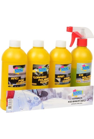 Onton Oto Bakım Seti - 5 Parça Kış Bakım Seti Onton Oto Bakım Seti - 5 Parça Kış Bakım Seti