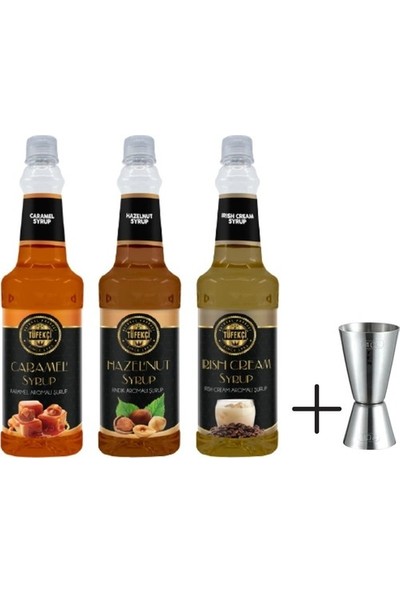 By Tüfekçi Avantajlı Paket 3lü Şurup Çelik Jigger 750 ml By Tüfekçi Avantajlı Paket 3lü Şurup Çelik Jigger 750 ml