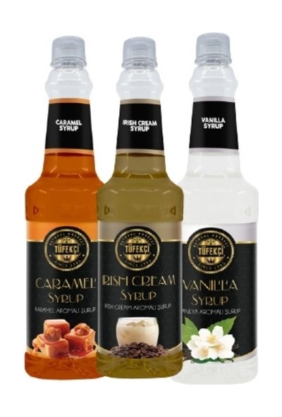 By Tüfekçi 3lü Avantajlı Paket Fındık, Irish Cream ve Vanilya Şurup 3X750 ml By Tüfekçi 3lü Avantajlı Paket Fındık, Irish Cream ve Vanilya Şurup 3X750 ml