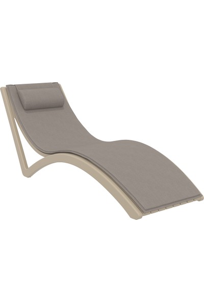 Siesta Slim Şezlong Minderli+Yastıklı