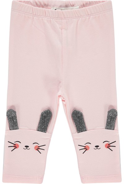 Kujju Kız Bebek Uzun Tayt 6-18 Ay Pembe Kujju Kız Bebek Uzun Tayt 6-18 Ay Pembe