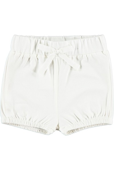 Kujju Civil Baby Kız Bebek Şort 6-18 Ay Ekru