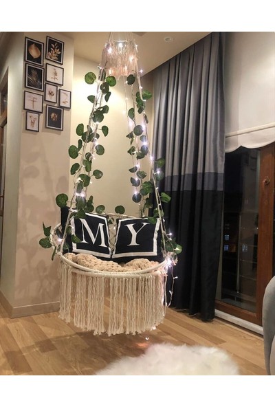 Aslanbutik Makrome Özel Örgü Salıncak Hamak Pamuk Ip