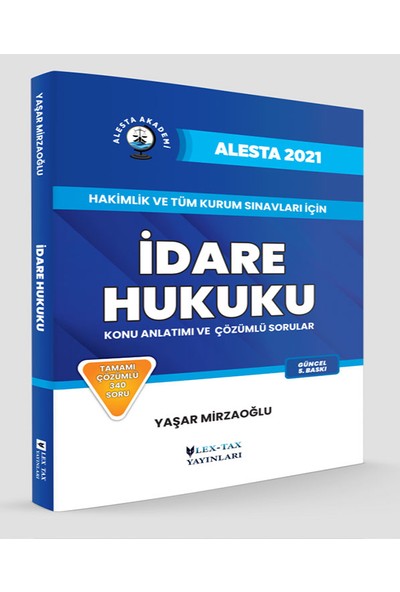 Alesta Idare Hukuku - Yaşar Mirzaoğlu Alesta Idare Hukuku - Yaşar Mirzaoğlu