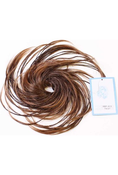 AYTUĞ PERUK Topuz Lastikli Ince Örgülü Aksesuar / Topuz Tokası / RBP613