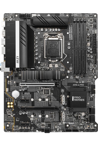 MSI Z590-A PRO Soket 1200 DDR4 5333 (OC) PCI-E Gen 4 ,M.2, USB3.2 1x 2.5G LAN ATX Anakart MSI Z590-A PRO Soket 1200 DDR4 5333 (OC) PCI-E Gen 4 ,M.2, USB3.2 1x 2.5G LAN ATX Anakart