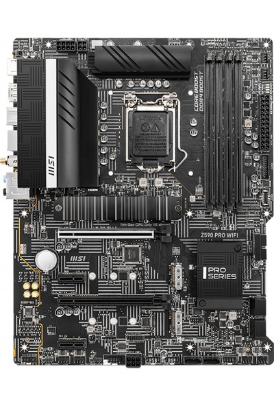 MSI Z590 PRO Wifi Soket 1200 DDR4 5333 (OC) PCI-E Gen 4 ,M.2, USB3.2 1x 2.5G LAN ATX Anakart MSI Z590 PRO Wifi Soket 1200 DDR4 5333 (OC) PCI-E Gen 4 ,M.2, USB3.2 1x 2.5G LAN ATX Anakart