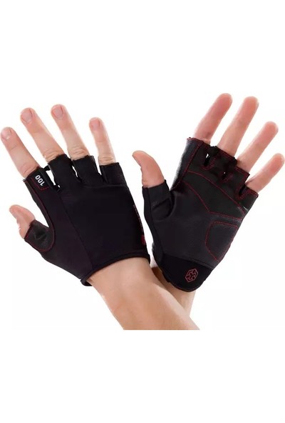 Domyos Siyah Kırmızı Fitness Eldiveni