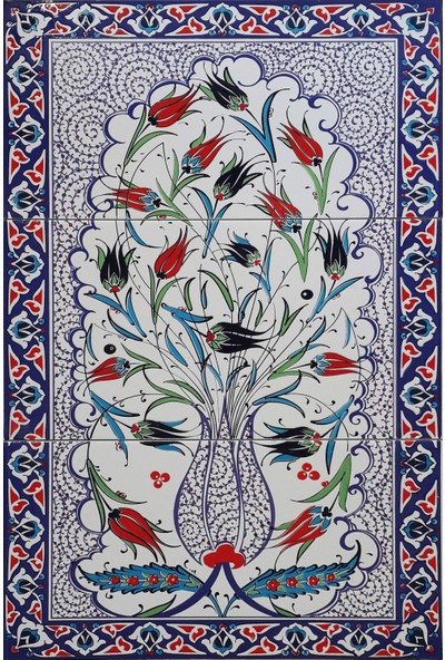 Can Seramik 60 x 90 cm El Dekoru Kütahya Çinisi Can Seramik 60 x 90 cm El Dekoru Kütahya Çinisi