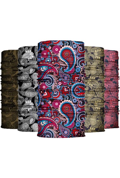 Knmaster Ethnic 5'li Paket Buff Bandana Boyunluk Türk Markası