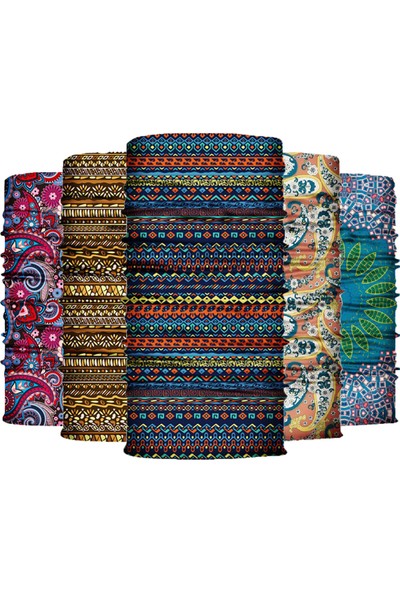 Knmaster Halifax 5'li Paket Buff Bandana Boyunluk Türk Markası
