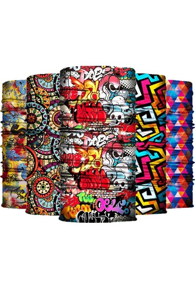 Knmaster Splash 5'li Paket Buff Bandana Boyunluk Türk Markası