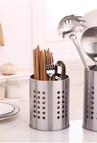 Pazarika Dekoratif Metal Dik Kaşıklık Düzenleyici