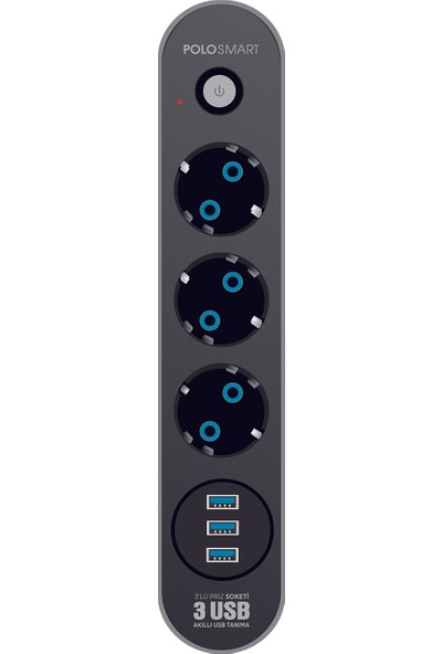 Polosmart MP07 Termal Akım Korumalı Uzatma Kablosu