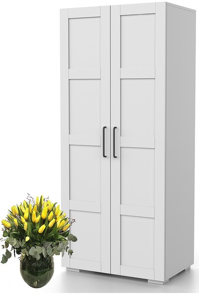 Dekorex MNT-211-BEYAZ -Iki Kapaklı Gardırop Dekorex MNT-211-BEYAZ -Iki Kapaklı Gardırop