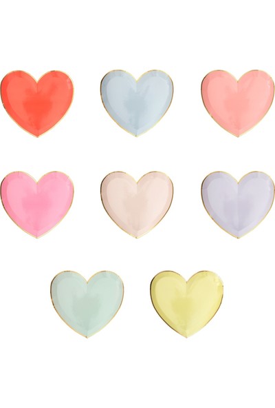 Renkli Kalp Tabaklar (S) Renkli Kalp Tabaklar (S)