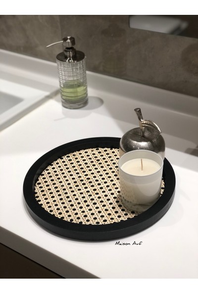 Maison Avf Rattan Hazeran Yuvarlak Tepsi MA013