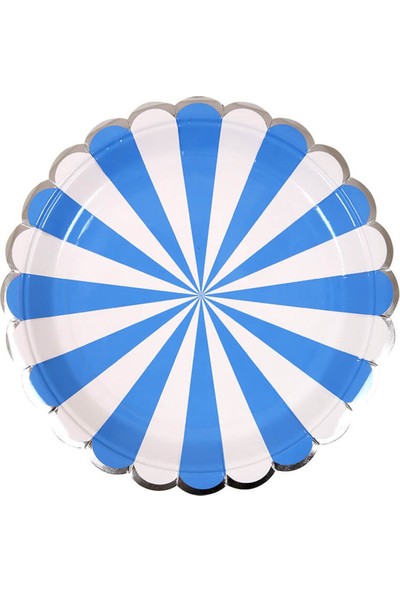 Mavi Çizgili Tabak (S)