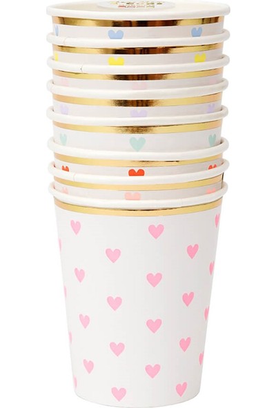 Pastel Kalpli Bardaklar (8'li)