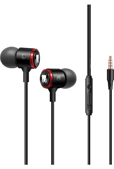 JABRON JB-19 Pro Mikrofonlu Kablolu Kulak Içi Kulaklık + Özel Taşıma Çantası