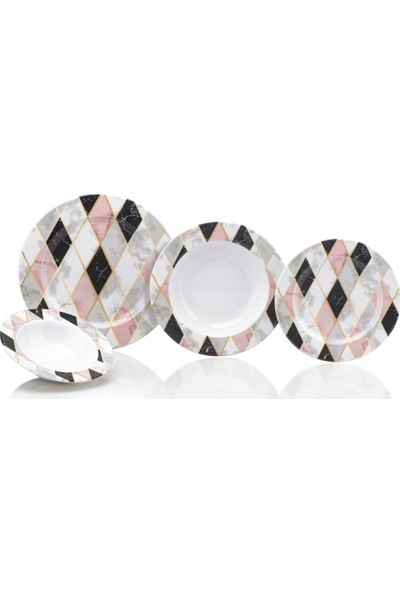 Taç Bahar Simon 24 Parça Yemek Takımı