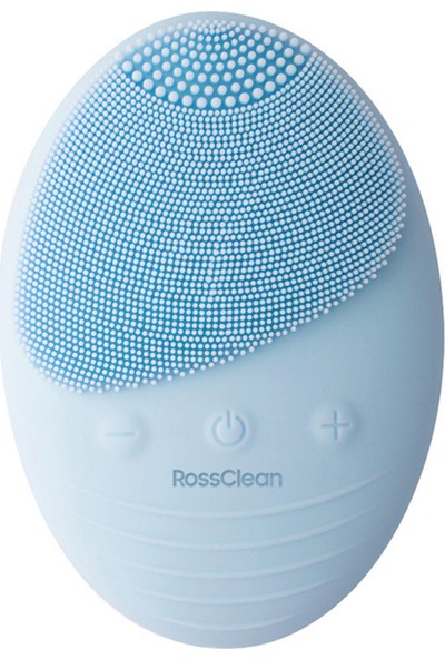 RossClean Pro Yüz Temizleme ve Masaj Cihazı -5 Kademeli -Fototerapi Modu -Kablosuz Şarjlı- Mavi