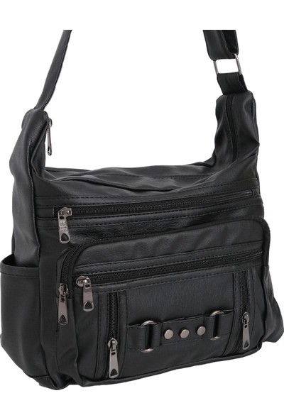 Kurtuluş Çanta Kadın Çanta Dokuz Gözlü Bayan Yumuşak Deri Çapraz Çanta