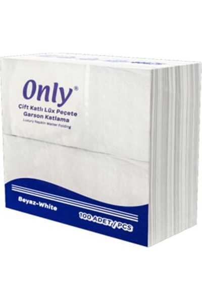 Only 33X31 Garson Katlama Peçete 100'LÜ 12 Paket