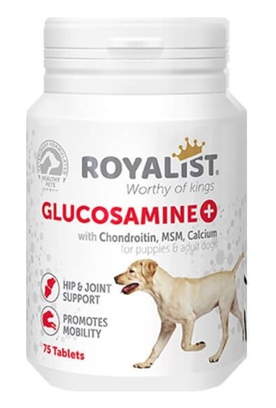 Royalist Glucosamine Köpekler Için Kalça ve Eklem Sağlığı Destekleyici Tablet 75 Adet Royalist Glucosamine Köpekler Için Kalça ve Eklem Sağlığı Destekleyici Tablet 75 Adet