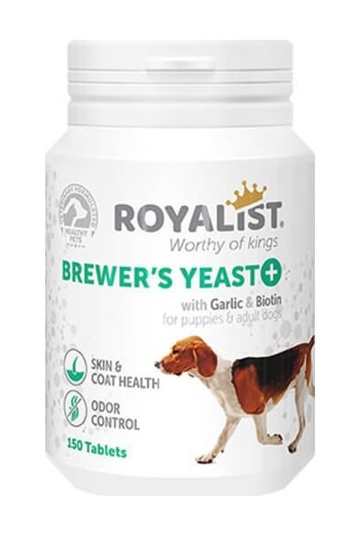 Royalist Brewers Yeast Köpekler Için Deri Tüy Sağlığı ve Koku Giderici Tablet 150 Adet Royalist Brewers Yeast Köpekler Için Deri Tüy Sağlığı ve Koku Giderici Tablet 150 Adet